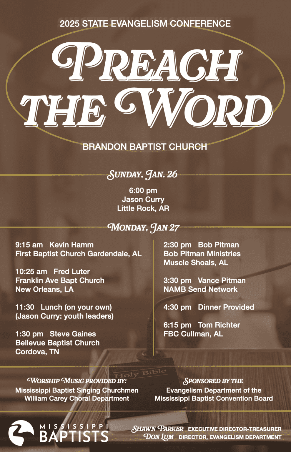 State Evangelism Conference - Mississippi Baptist Convention Board